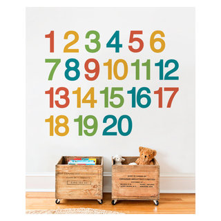 Number Wall Decals, Small - Transitional - Kids Wall Decor - by Simple ...