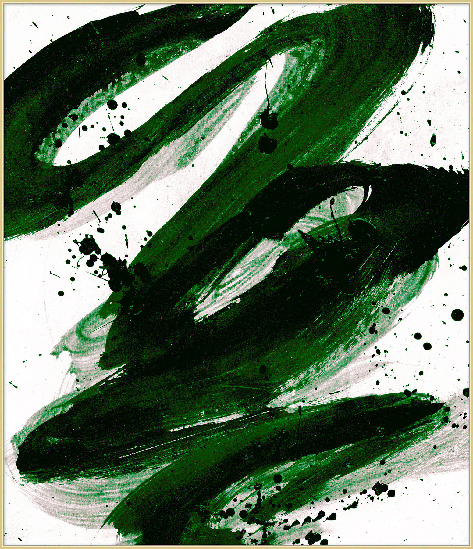Emerald Abstract, Giclee Reproduction Artwork, 43.75x50.75 ...
