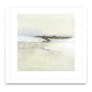 Giant Art 36x36 Atmospheric Edge I Matted and Framed in Green ...