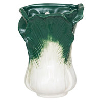 Embossed Stoneware Cabbage Shaped Wall Vase Planter, Green and White ...