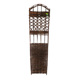 Woven Willow Trellis, 18"L x 72"H - Rustic - Garden Trellises - by ...