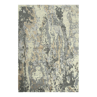 Rizzy Home ARY103 Artistry Wool Area Rug Beige, 8' x 10' - Contemporary ...