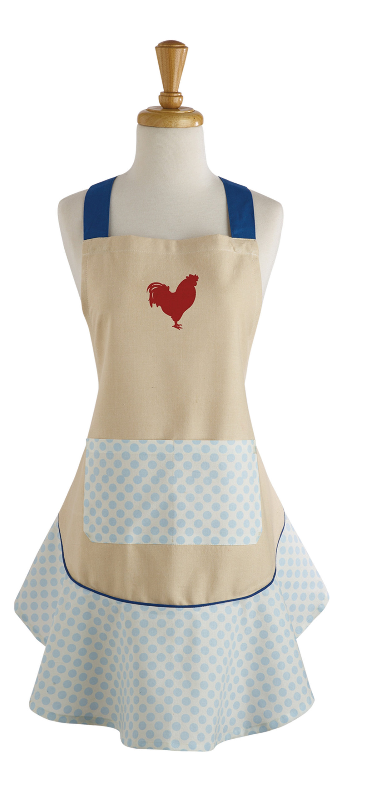 DII Red Rooster Ruffle Apron - Farmhouse - Aprons - by Design Imports ...
