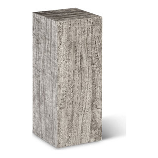 Origins Pedestal, Mitered Chamcha Wood, Medium - Contemporary ...