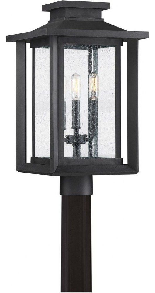 3 Light Outdoor Post Lantern-Earth Black Finish - Outdoor - Post Lights ...
