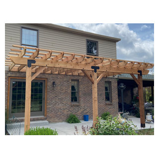 Cedar Pergola In Harrison - Rustic - Patio - Columbus - by Comfort ...