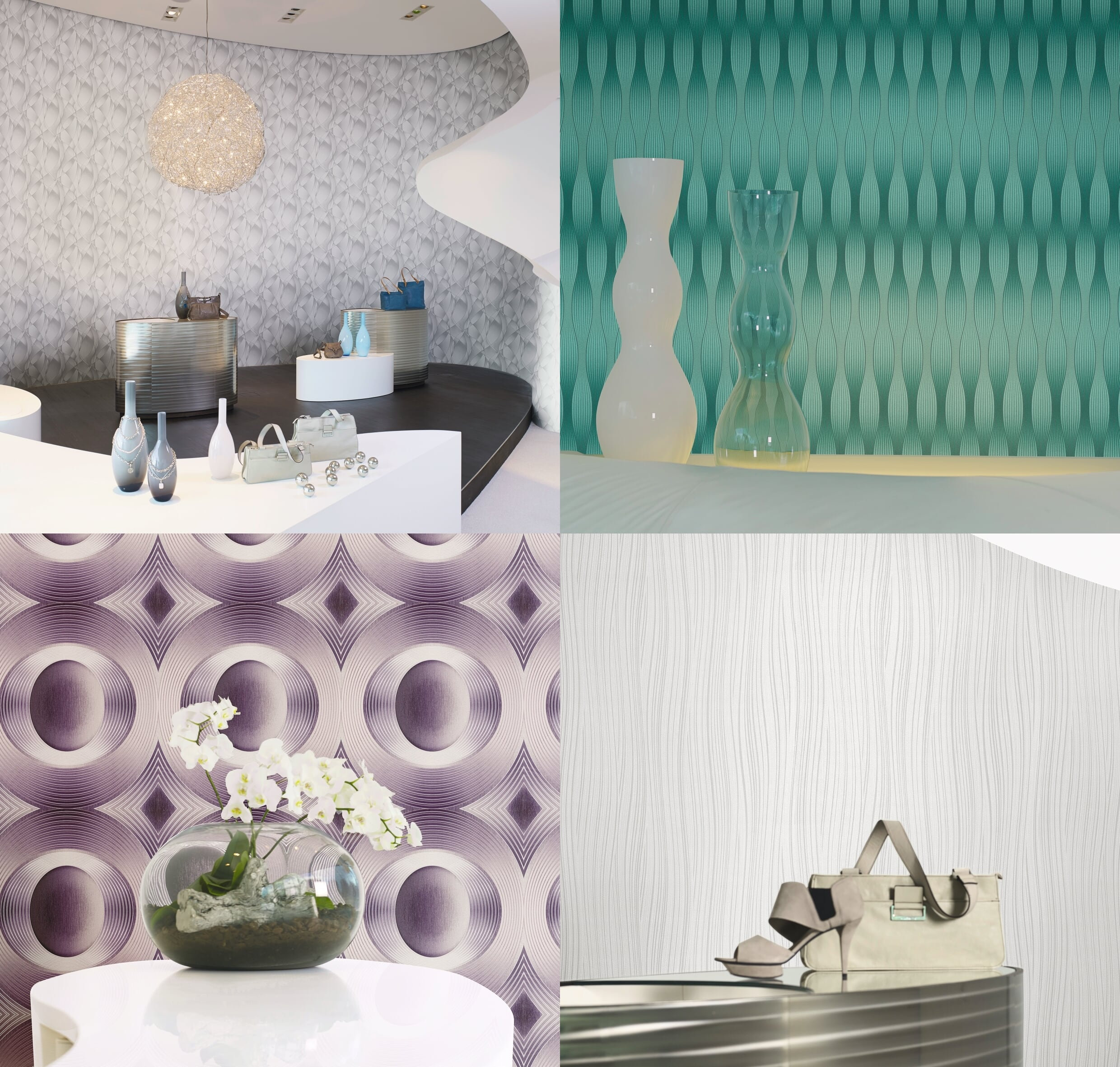 One-Seven-Five, Lavish Futuristic Harmonious Wallpaper, Sample ...