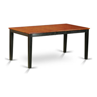 Nit-Blk-T Nicoli Rectangular Dining Table 36"x66" With 12" Butterfly ...