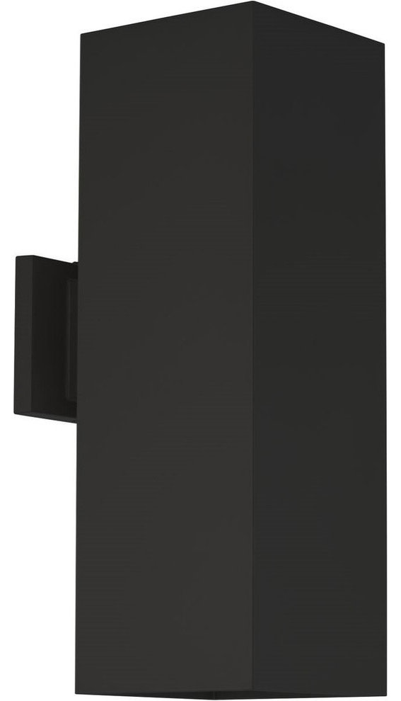 Progress Lighting Sq Cylinder Led Black Square Wall Lantern - Modern ...