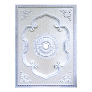 Artistry Lighting, Rectangle 63" x 47" White Ceiling Medallion (ART1216 ...