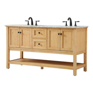 Elegant Decor Metropolis 60" Aluminum MDF Double Bathroom Vanity in ...