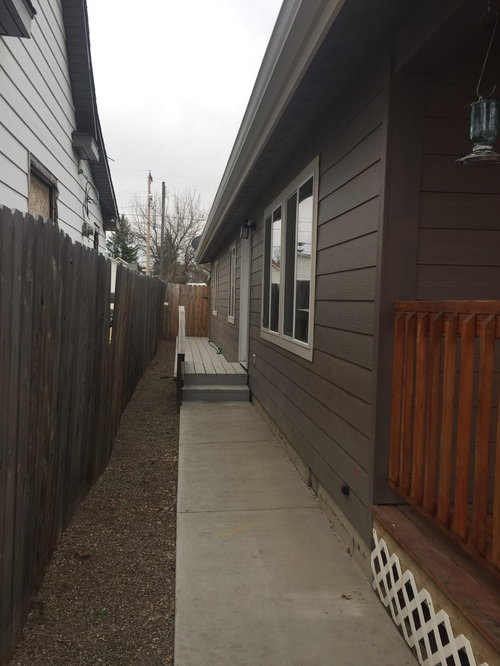 House is sideways on lot- Entryway