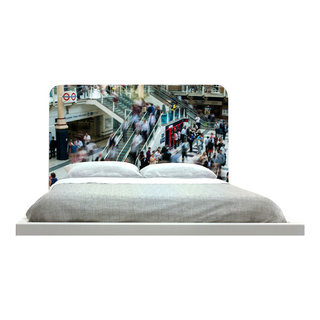 "Train Station" Headboard, Queen - Contemporary - Headboards - by ...