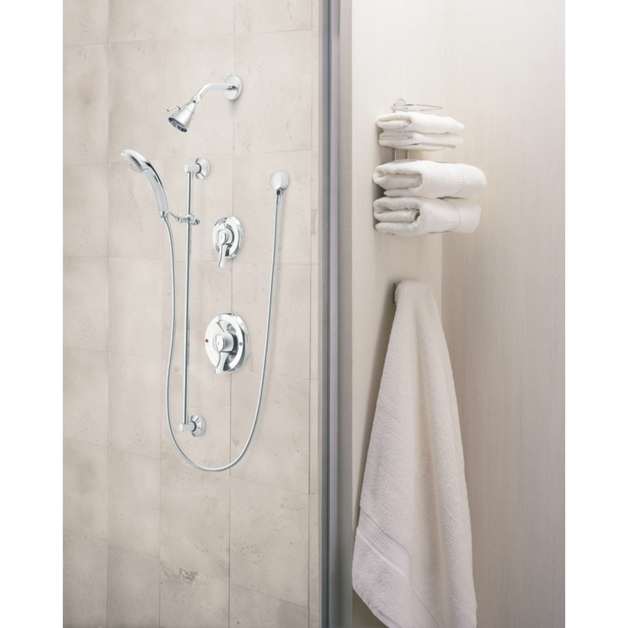 Moen 8342 Shower System With 2.5 GPM Shower Head and Rough-In Valve ...