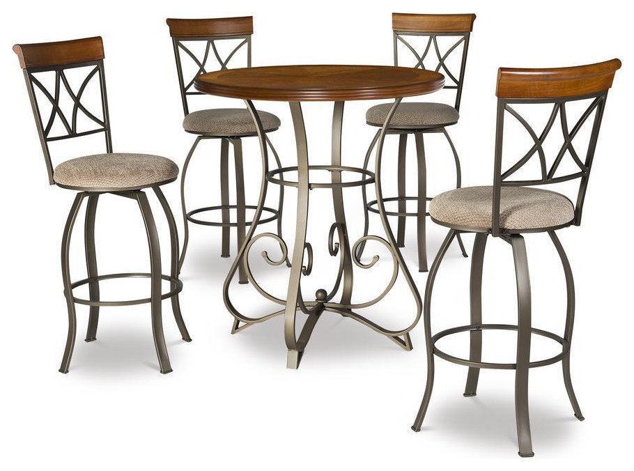 Hamilton 5pc Swivel Pub Set - Contemporary - Dining Sets - by Bison ...