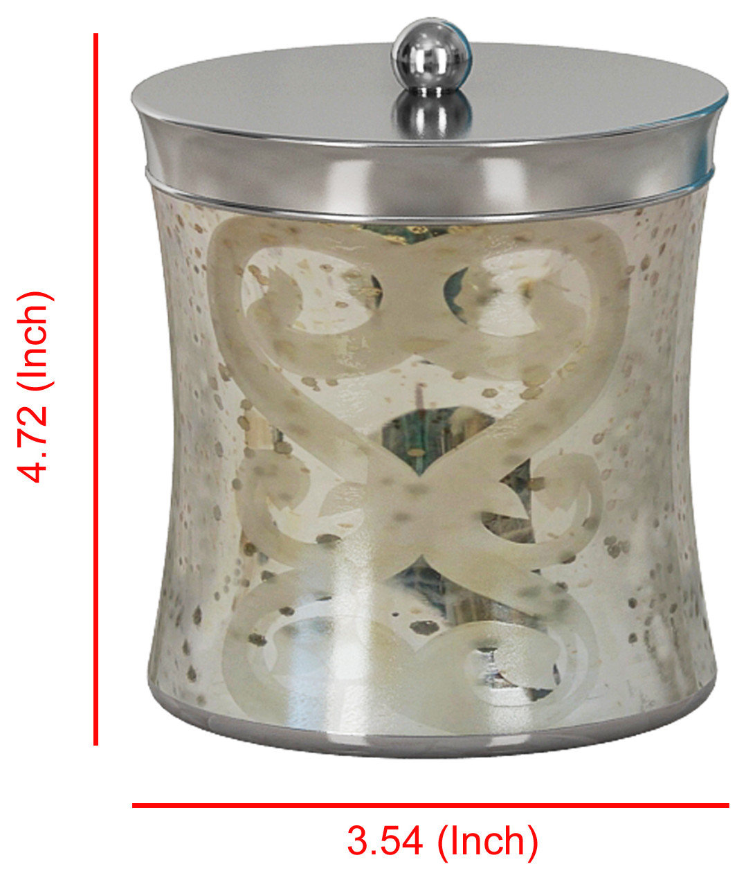nu steel Mercury Glass Container - Contemporary - Bathroom Canisters ...