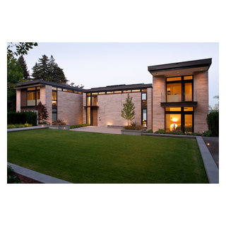 Contemporary Stone LEED Home - Modern - Exterior - Seattle - by Bender ...