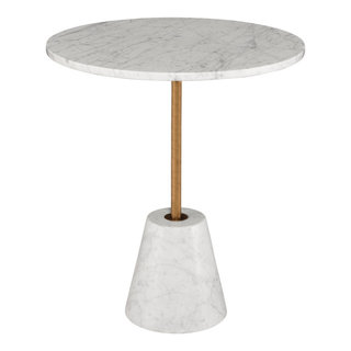 Bianca Side Table, White - Contemporary - Side Tables And End Tables - by Nuevo | Houzz