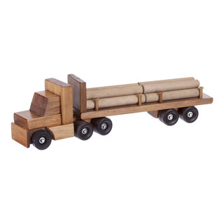 Toy Log Truck, Harvest - Modern - Kids Toys And Games - by Furniture ...