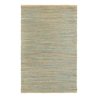 Contemporary Handwoven Natural Jute and Chenille Area Rug, 5'x7'9 ...