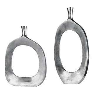 Uttermost 20187 Cierra Aluminum Vases S/2 - Contemporary - Vases - by ...