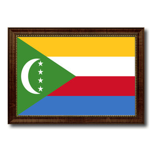 Comoros Country Flag Canvas Print, 15"x21", 15"x21" - Traditional ...
