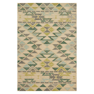 Loloi Gemology Gq03 Ivory / Aqua Rug 1'-6"x1'-6", 9'-3" X 13 ...