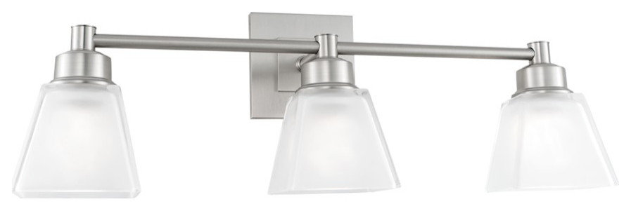 Norwell Lighting Matthew 3 Light Sconce, Brush Nickel 9637-BN-SQ ...