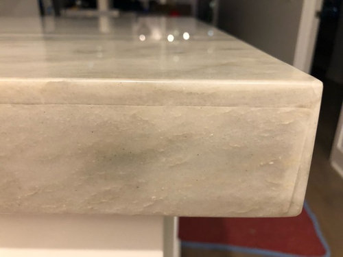 Is this an acceptable miter? (Quartzite kitchen counter)