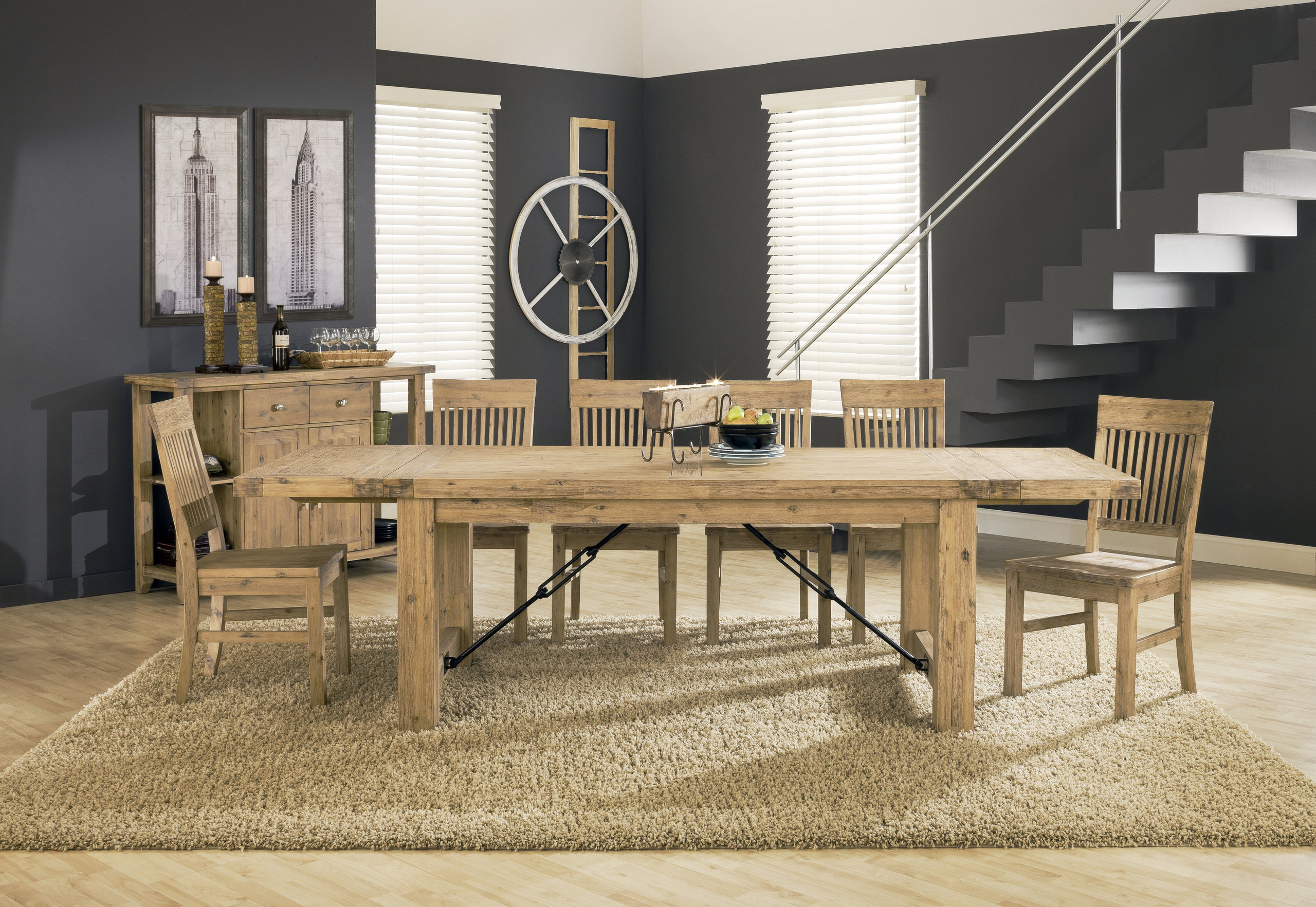 Modus Autumn 7 Piece Dining Table 6 Chair Dining Set, Cider ...