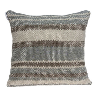 20" X 7" X 20" Clean Transitional Tan Pillow Cover With Down Insert ...