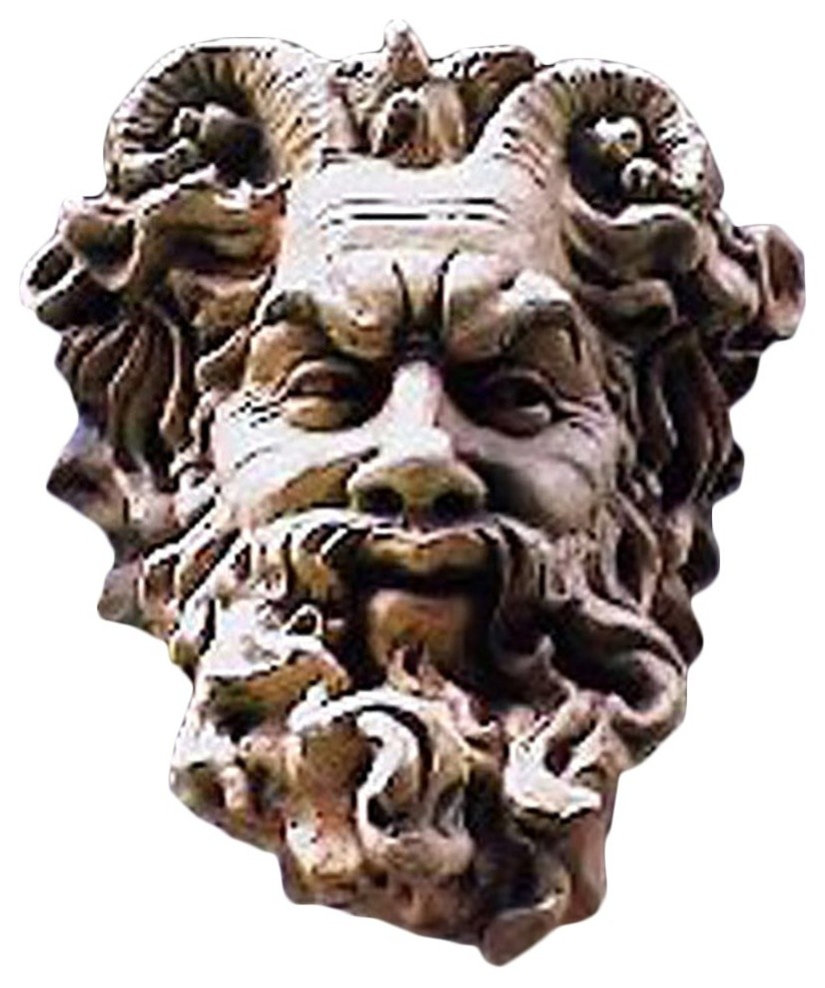 Mask of Faunus 20, Gargoyles Masks - Traditional - Outdoor Wall Art ...