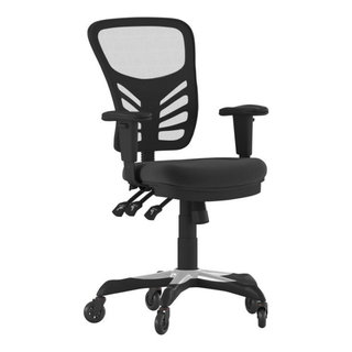 Black Chair with Roller Wheels - Contemporary - Office Chairs - by ...