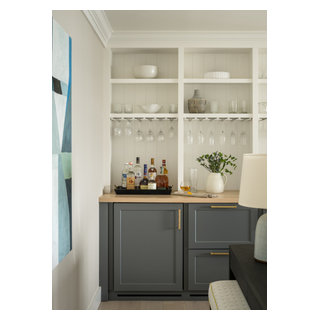 First Impressions Renovation - Transitional - Home Bar - Burlington ...