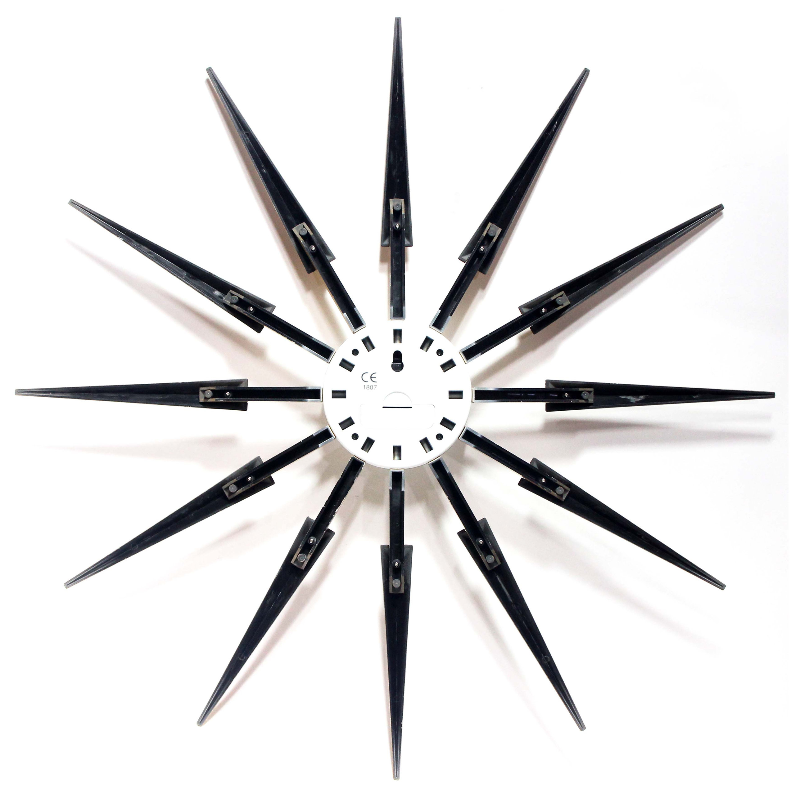 Celeste Light Wood 24" Sunburst Wall Clock - Midcentury - Wall Clocks - by Infinity Instruments ...
