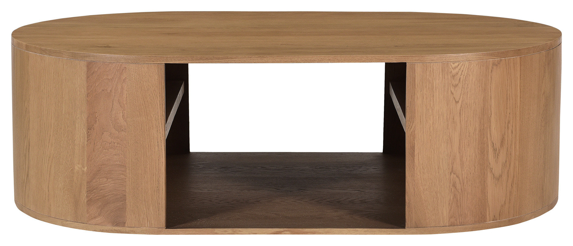 Theo Natural Solid Oak Wood Coffee Table - Transitional - Coffee Tables ...