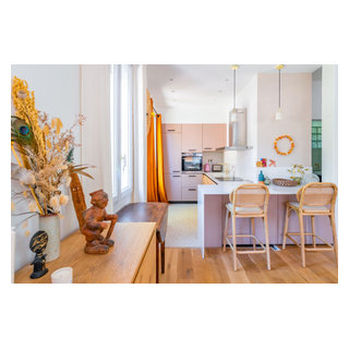 Rénovation & intégration d’une cuisine fonctionnelle - Contemporain ...