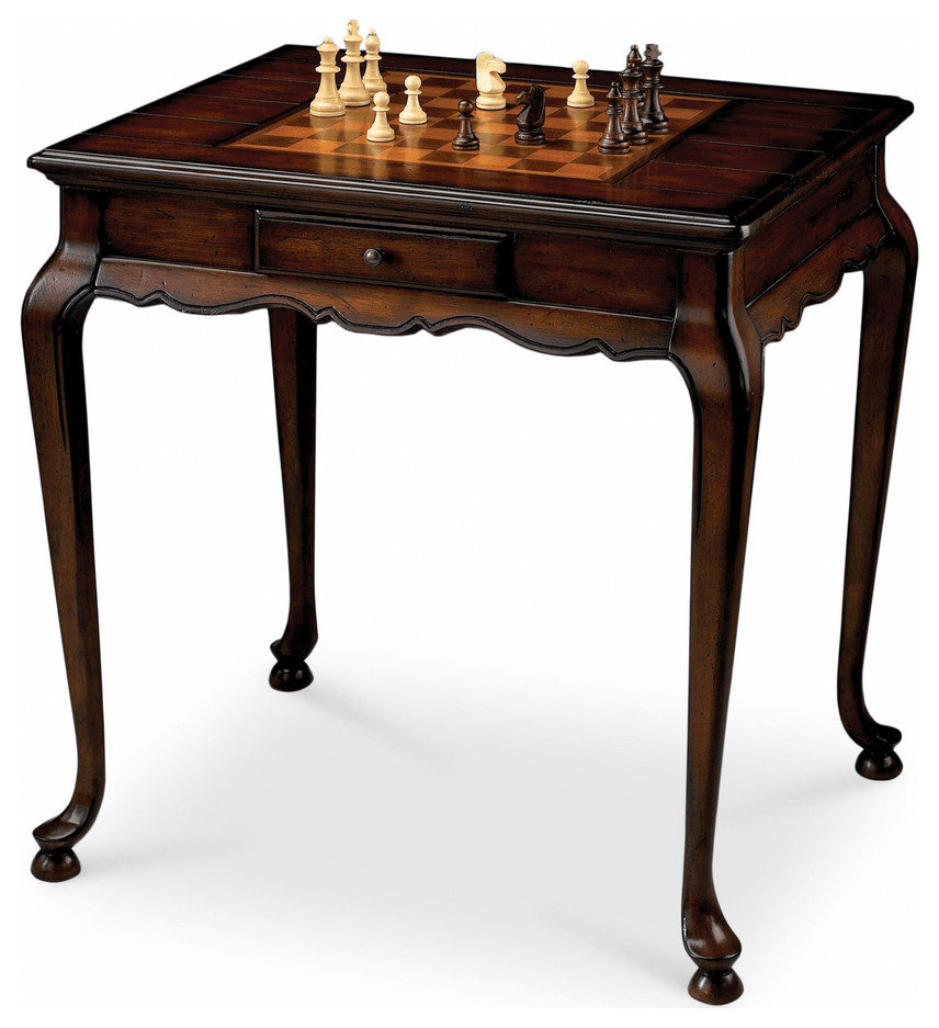 Traditional Cherry Game Table - Traditional - Game Tables - by ...