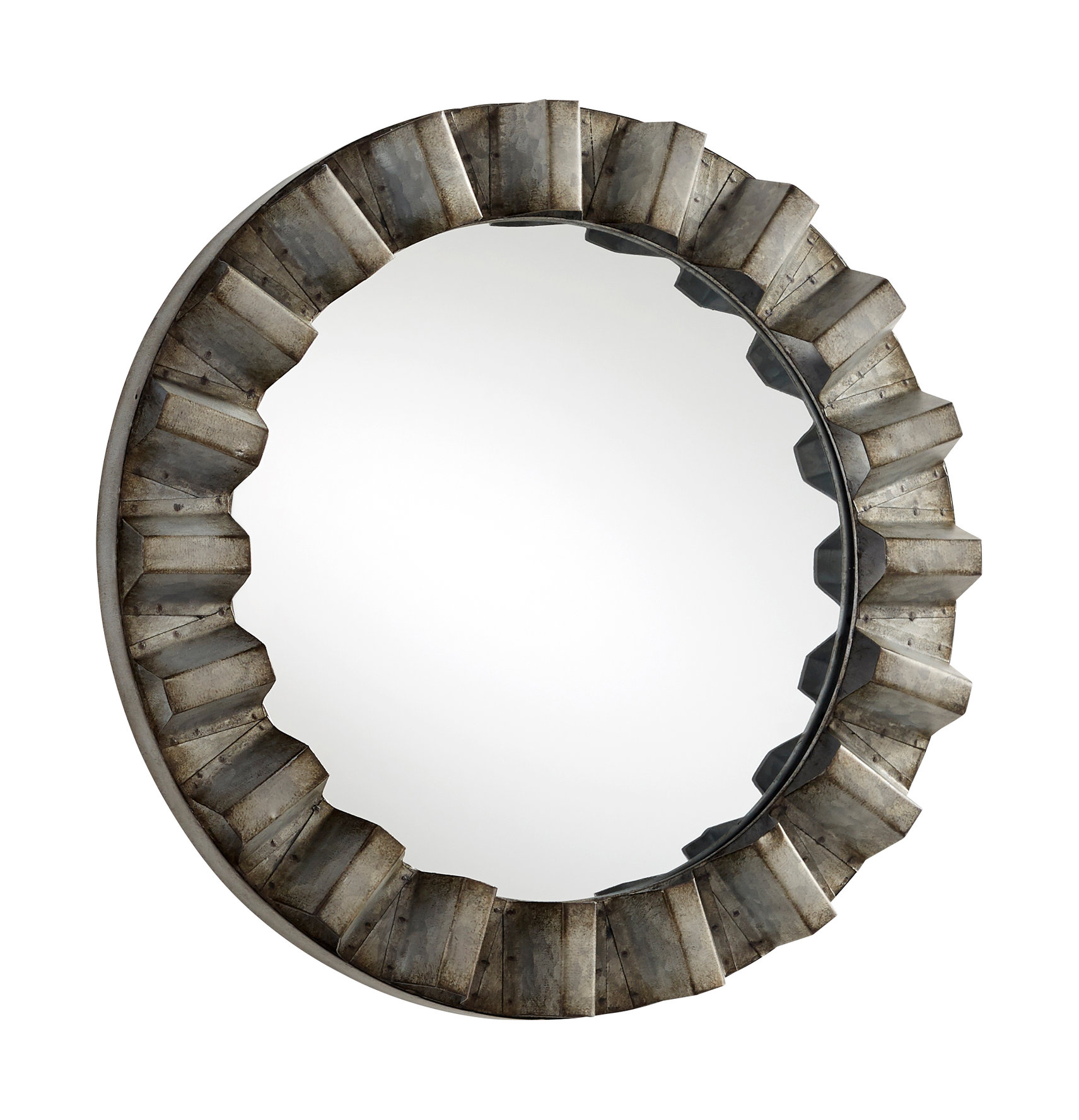 Argos Mirror, 15.75" diam. - Industrial - Wall Mirrors - by CYAN DESIGN ...