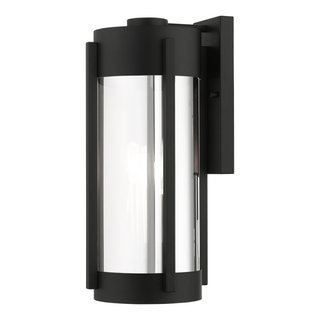 Sheridan 3 Light Outdoor Wall Light, Black - Transitional - Outdoor ...