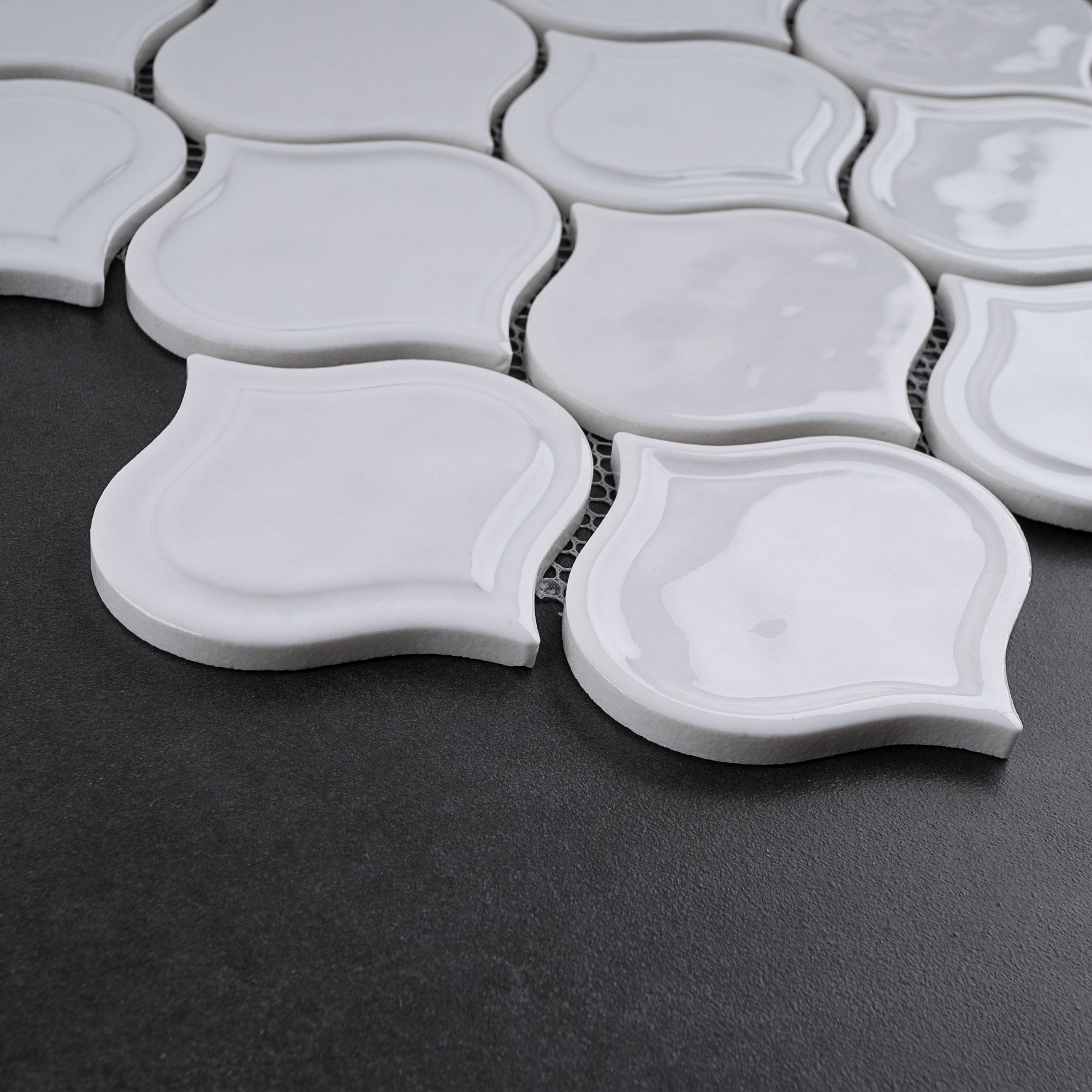 TRECCG 3X3 Grid Recycle Glass Mosaic - Mediterranean - Wall And Floor ...