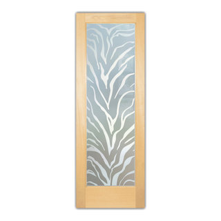 Interior Doors - Tiger Stripes Frosted Glass Design - 28" x 80 ...