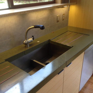 Concrete Counter Drain Boards - Photos & Ideas | Houzz