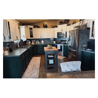 Kitchen Remodel With New Roca Bosco Laminate Countertops and Backsplash ...