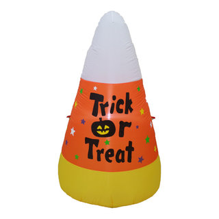 4' Tall Halloween Candy Corn Inflatable - Traditional - Outdoor Holiday ...