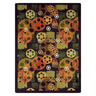 Joy Carpets Any Day Matinee, Theater Area Rug, Blockbuster, 5'4"X7'8 ...