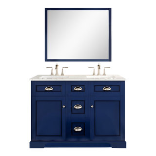 Eviva Epic Transitional Blue Bathroom Vanity - Contemporary - Bathroom ...