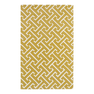 Kaleen Revolution Hand Tufted Rev04-28 Yellow Area Rugs, 8'x11 ...