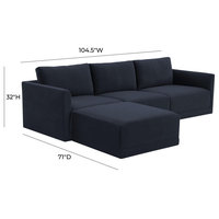 Willow Navy Modular Sectional - Transitional - Sectional Sofas - by ...