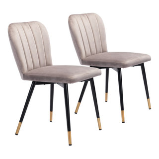 Manchester Dining Chair, Set of 2, Gray - Midcentury - Dining Chairs ...